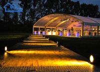 China Heavy Duty Industrial Warehouse Curve Tent Aluminum 6061-T6 10m to 50m Span for sale