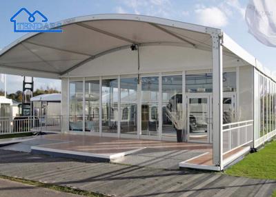 China Large Capacity Heated Canvas Party Arcum Dome Tent 6m to 50m Width Custom Length for sale
