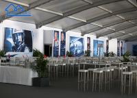 China Aluminum Arcum Event Tent 8m to 60m Width Customizable White Gray Clear PVC for sale