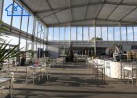 China Aluminum Frame Transparent Marquee Tent 300-1000 People Arcum Curve Design for sale