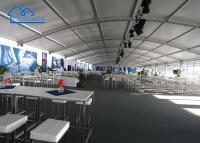 China Large Capacity Heated Canvas Party Arcum Dome Tent 6m to 50m Width Custom Length for sale