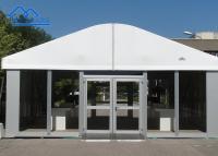 China Custom Aluminum Frame Arch Roof Big Tent White Arcum Marquee 3m to 60m Span for sale