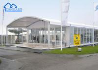 China 30x50m Outdoor Fireproof PVC Aluminum Event Tent with Curved Roof - 1200 Person Capacity, 100km/h Wind Rating for sale