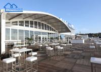 China Outdoor Aluminum Frame Arcum Tent for Restaurants and Weddings - 100km/h Wind Load, 750-900g/m² PVC Cover for sale
