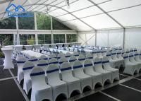 China 30x50m Outdoor Fireproof PVC Aluminum Event Tent with Curved Roof - 1200 Person Capacity, 100km/h Wind Rating for sale