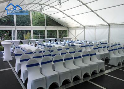 China 30x50m Outdoor Fireproof PVC Aluminum Event Tent with Curved Roof - 1200 Person Capacity, 100km/h Wind Rating for sale