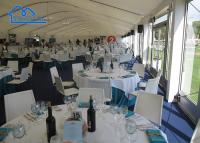 China PVC Clear Top Arcum Tent 3-60m Width with 850g/sqm PVC Roof for Outdoor Restaurant & Wedding Events for sale