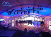 China Large Clear Span Marquee Tent with Glass Walls - 60m Span Aluminum Frame, 850gsm PVC Roof Cover for Events for sale