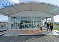 China Aluminium Arcum Commercial Tent - 100km/h Wind Load, 850g/sqm PVC Roof, 20-Year Frame Warranty for sale