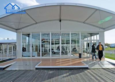 China Aluminium Arcum Commercial Tent - 100km/h Wind Load, 850g/sqm PVC Roof, 20-Year Frame Warranty for sale
