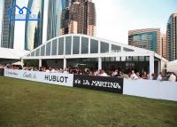 China Large Aluminum Arcum Tent 3m-70m Width with Glass Wall, Waterproof PVC Fabric, B1 Fire Retardant for Outdoor Events for sale