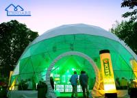 China Outdoor Waterproof Commercial Spherical Dome Tent 15M Diameter 75kg Snow Load for sale