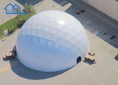 China Steel Frame Commercial Dome Tent 15-60ft Diameter with UV Resistant Fire Retardant Canvas and 100km/h Wind Load for sale