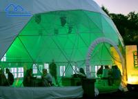 China Luxury White Geodesic Dome Tent with 100 km/h Wind Resistance for Hotels and Resorts for sale