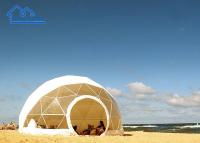 China Luxury White Geodesic Dome Tent with 100 km/h Wind Resistance for Hotels and Resorts for sale