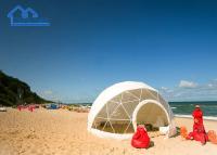 China Luxury White Geodesic Dome Tent with 100 km/h Wind Resistance for Hotels and Resorts for sale