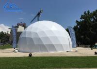 China Custom Logo Design Outdoor Geodesic Camping Wind Wall Glamping Dome Tent #6204 for sale