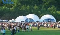 China Large Geodesic Dome Tent 15m 20m 30m Diameter with Steel Frame and PVC Fabric for Events for sale