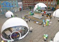 China Outdoor Geodesic Dome Tent - 100km/h Wind Load, 75kg/sqm Snow Capacity, Fireproof & Waterproof for Camping & Events for sale
