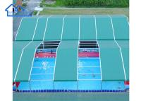 China Custom Logo Sports Tent 850g/sqm Vinyl Roof 80km/h Wind Load Aluminum Frame Outdoor Training Shelter for sale