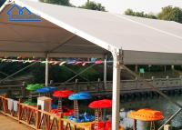 China Aluminum Frame Anti-UV Outdoor Sport Tent 80-100km/h Wind Resistance Customizable Court Gym Racing Shelter for sale