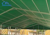 China Custom Logo Sports Tent 850g/sqm Vinyl Roof 80km/h Wind Load Aluminum Frame Outdoor Training Shelter for sale