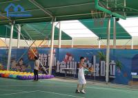 China Custom Logo Sports Tent 850g/sqm Vinyl Roof 80km/h Wind Load Aluminum Frame Outdoor Training Shelter for sale