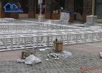 China Aluminum Lighting Truss 6082-T6 Ladder Triangle Square Stage Truss 200x200mm for sale