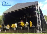 China Aluminum Stage Roof Truss Lighting Truss 1M 2M 3M Custom Length for Exhibitions for sale