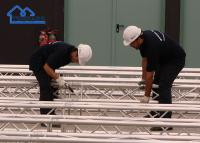China Custom Aluminum Stage Frame Truss 400x400mm 500KG Load Capacity for Trade Show Exhibition for sale