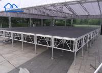 China Portable Aluminum Stage Platform 1.22x2.44m with 800kg Load Capacity and Adjustable Height 0.4-2.0m for Outdoor Events for sale
