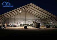 China Custom Curve Roof Marquee Tent for Mobile Airplane Hanger 6061/T6 Aluminum 100km/h Wind Load for sale