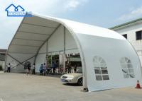 China Aluminum Frame PVC Outdoor Curve Tent 6m to 40m Width for Storage Wedding Party for sale