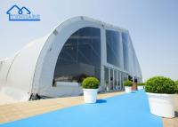 China OEM Outdoor Curve Event Tent 3-60m Span 100km/h Wind Resistant Aluminum Frame Swimming Pool Marquee for sale