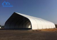 China Custom Aluminum Outdoor Curve Tent 10-50m Span for Airport Aircraft Storage Hangar with 100km/h Wind Resistance for sale