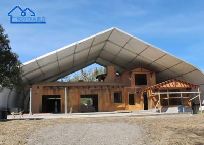 China Custom Aluminum Outdoor Curve Tent 10-50m Span for Airport Aircraft Storage Hangar with 100km/h Wind Resistance for sale