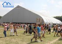 China Large UV-Resistant Outdoor Curved Event Tent 5-55m Span with 100km/h Wind Resistance for sale