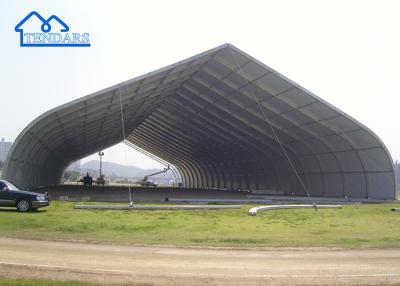 China 30m x 35m Portable Aircraft Hangar Tent with 850g/sqm PVC Roof - Wind Resistant 120 km/h for sale