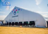 China Custom Curve Event Tent 6-50m Width with 80km/h Wind Load and 5-Year Warranty for Weddings and Trade Shows for sale