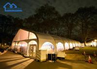 China Custom Aluminum Curve Tents 3-60m Width Range with 120km/h Wind Load and 75kg/㎡ Snow Capacity for Outdoor Events for sale