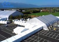 China OEM Outdoor Curve Event Tent 3-60m Span 100km/h Wind Resistant Aluminum Frame Swimming Pool Marquee for sale