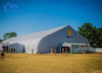 China Aluminum Frame Curve Event Tent 8-40m Width with 80-100km/h Wind Resistance for Commercial Use for sale