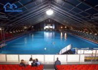 China OEM Outdoor Curve Event Tent 3-60m Span 100km/h Wind Resistant Aluminum Frame Swimming Pool Marquee for sale