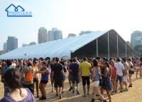 China Luxury Clear Top Aluminum PVC Curved Roof Event Tent 25x50m with 100 KM/H Wind Resistance and 850gsm Waterproof Fabric for sale