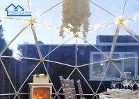 China White Green Glamping Hotel Geodesic Dome Tent 2.4m to 5.85m Diameter Waterproof Eco Camping Shelter for sale
