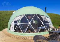 China Transparent Geodesic Dome Tent with Steel Frame - 15-20 Year Lifespan, 100 km/hr Wind Resistance, Customizable Diameter for sale