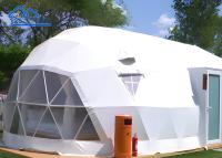 China Luxury Fireproof Geodesic Dome Glamping Tent 24.5m² Area with 16 PC Panels for Hotels & Resorts for sale