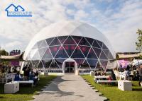 China Transparent Geodesic Dome Tent with Steel Frame - 15-20 Year Lifespan, 100 km/hr Wind Resistance, Customizable Diameter for sale