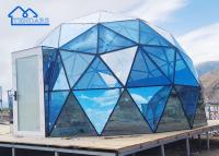 China Geodesic Glamping Dome Tent 3-60m Diameter with 850g/sqm PVC Roof & 8+ Year Lifespan for sale