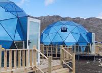 China Geodesic Glamping Dome Tent 3-60m Diameter with 850g/sqm PVC Roof & 8+ Year Lifespan for sale